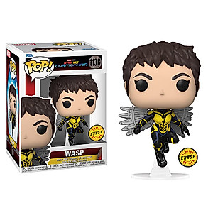 POP Marvel: Ant-Man and The Wasp: Quantumania - Wasp Limited Edition Chase Funko Vinyl Figure (Bundled with Compatible Box Protector Case), Multicolor, 3.75 inches