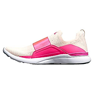 Athletic Propulsion Labs Women's Techloom Bliss Shoe, Creme/Fusion Pink/White, 7.5