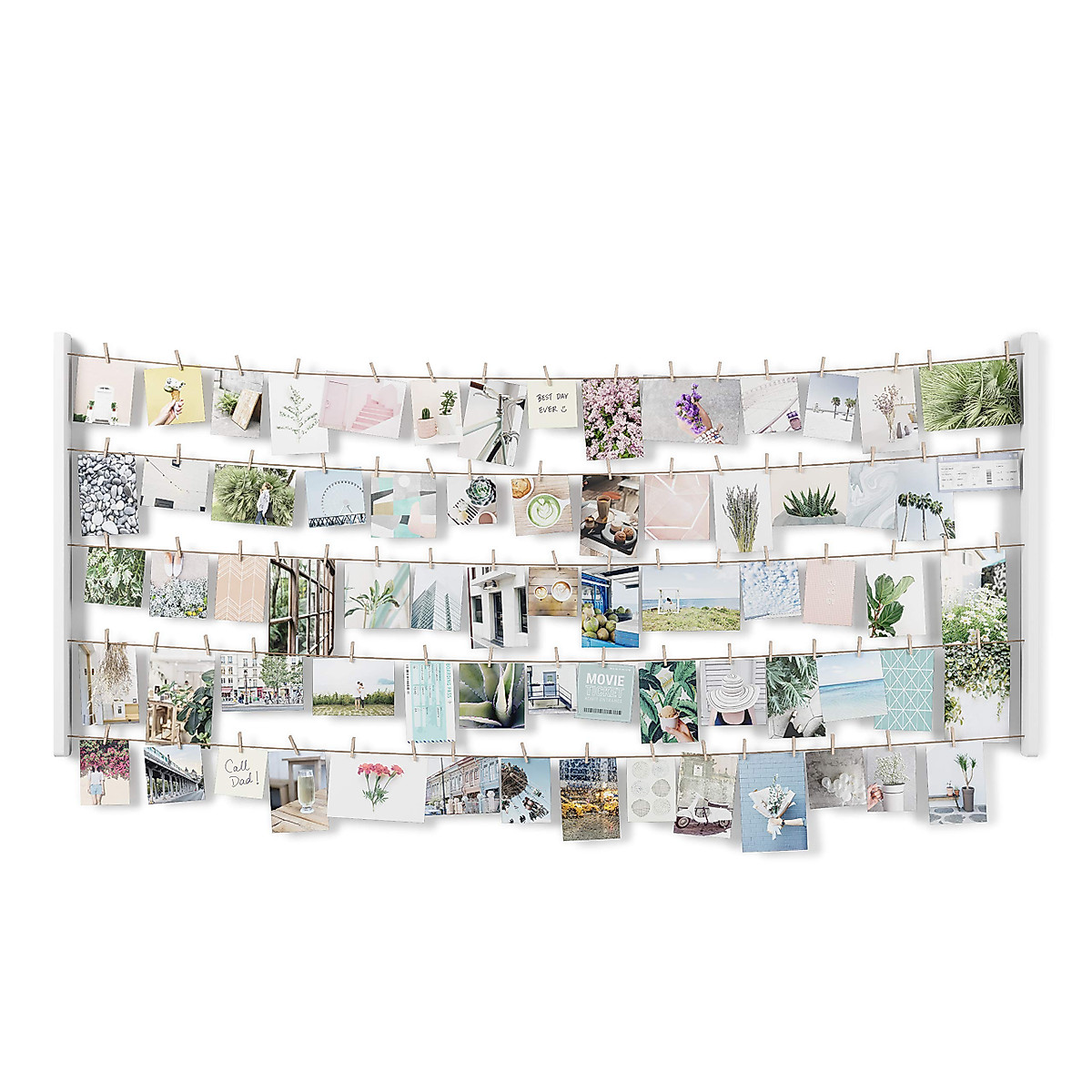 Umbra Hangit Picture Frame and Wall Decor Set for Photos, 26" x 60", White