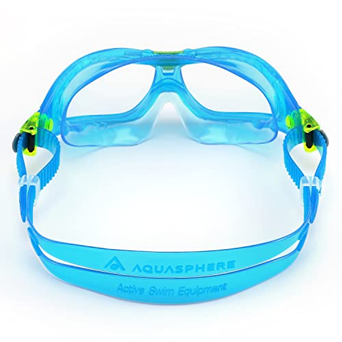 Aqua Sphere Seal Kid 2 Kids Swim Goggles - Ultimate Underwater Vision with Comfort, Anti Scratch Lens & Hypoallergenic | Unisex Children, Clear Lens, Turquoise/Turquoise Frame (MS5064343LC)