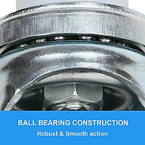 AmGood Work Table Stem Casters | 5" Heavy Duty Wheels | Set of 4