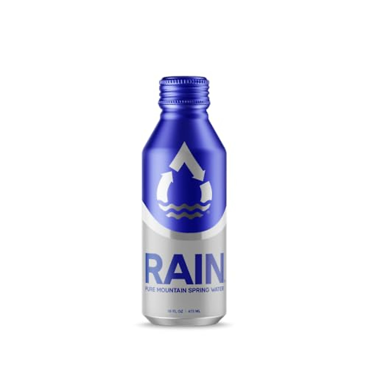 RAIN, Spring Water, 16 Oz, 24 Pack, Bottled At The Source, Plastic-Free Recyclable Eco Friendly Aluminum