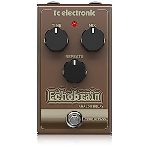 TC Electronic ECHOBRAIN ANALOG DELAY Vintage-Style Delay Pedal with All-Analog Bucket-Brigade Circuit