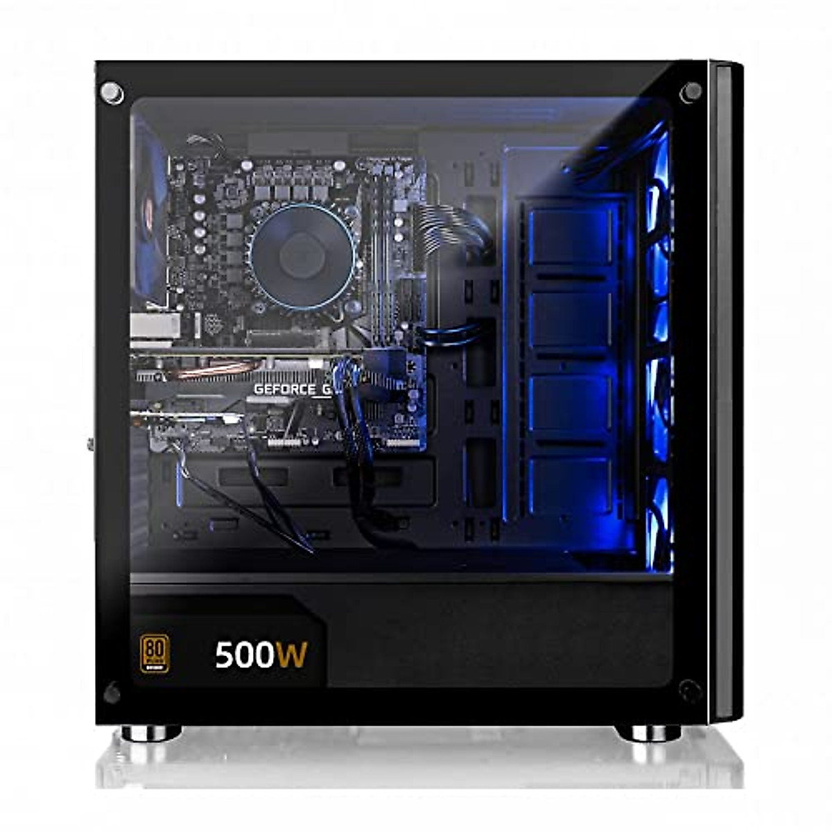 TJJ Neptune Gaming PC Desktop Computer - Intel Core i3-12100F (Beat i7-8700), NVIDIA GTX 1660 Super 6GB, 16GB DDR4 3200, 1TB SSD, VR Ready, WiFi 6E, RGB Keyboard & Mouse & Speakers, Win 11 Pro