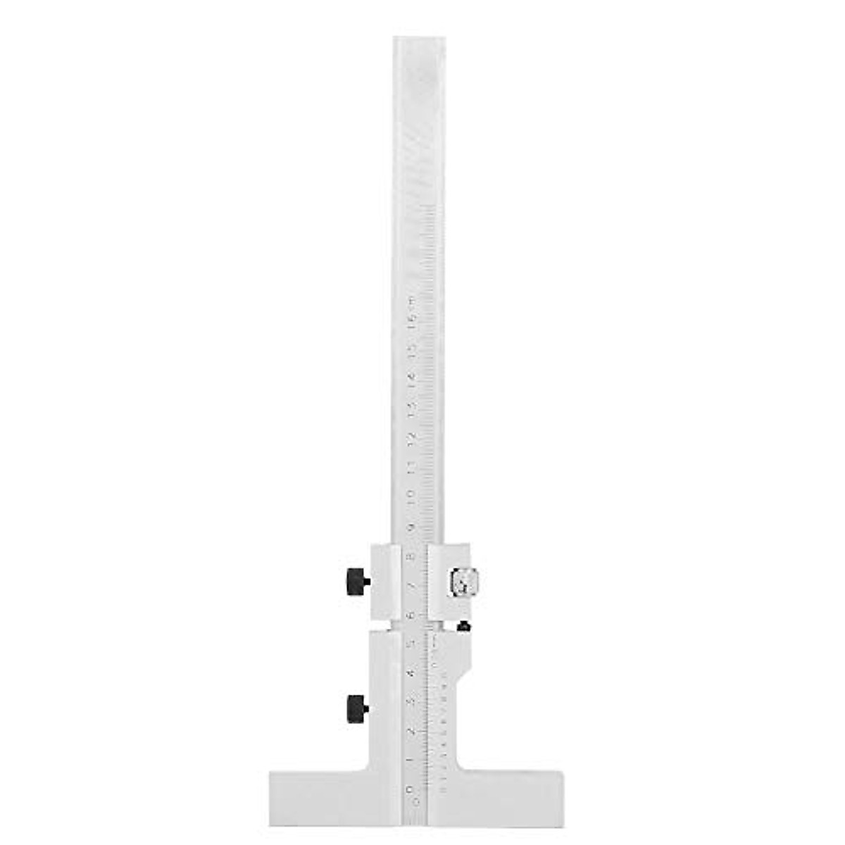 Caliper Rule Dial Caliper Vernier Caliper Metric Vernier Caliper Vernier Caliper,T-Type Vernier Caliper with Fine Adjustment Carbon Steel Ruler Measuring Tool 0-160mm