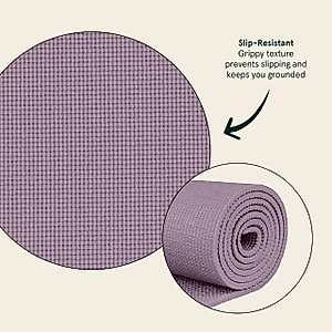 Retrospec Pismo Yoga Mat for Men & Women - 72” x 24” x 5mm - Extra Long Non Slip Exercise Mat for Yoga, Pilates, Stretching, Floor & Home Workouts - Violet Haze