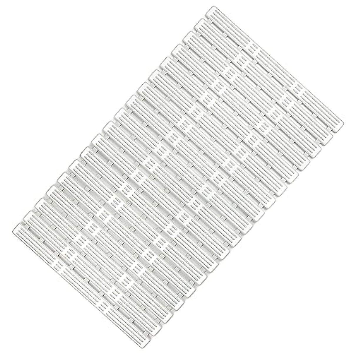 Qidordour Shower Mats Non Slip Bath Mat for Tub, 27 x 15.7 Inch Long Bath Tub Mat with Suction Cups and Drainage Holes, Anti Slip Bathtub Mats for Inside Shower Stall Tray Bathroom Floor, Light Grey