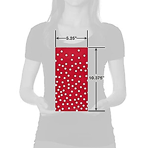 American Greetings 10.375'' Red Goodie Bags, Stripes and Polka Dots (16 Bags)