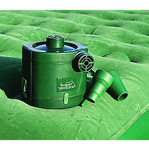 Texsport Battery Powered Air Pump for Recreational Inflatables,Green