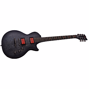 ESP LTD BB-600 Baritone Signature Series Ben Burnley Electric Guitar with Case, See Thru Black Sunburst Satin