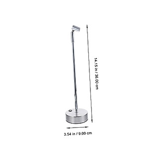 Yardenfun Led Rotating Light Tabletop Bar Spotlight Atmosphere Spotlight Lamp Stainless Steel 1600mah Bar Cafe Study Lamp