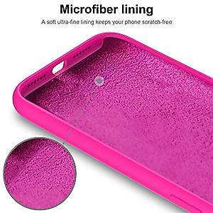 DEENAKIN iPhone Xr Case with Screen Protector,Soft Flexible Silicone Gel Rubber Bumper Cover,Slim Fit Shockproof Protective Phone Case for iPhone Xr Hot Pink