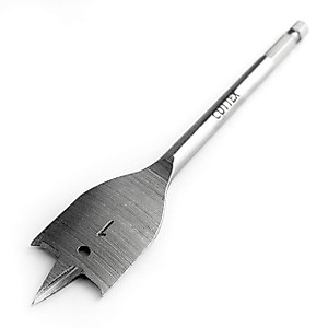 CUTTEX TOOLS Spade Drill Bit Set, 6 Pcs Drill Bit for Woodworking, 3/8" to 1", Full Set, Paddle Flat Bits, Nylon Storage Pouch Included