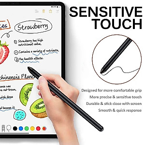 INGIDO Compatible for Samsung Galaxy Z Fold 5/4/3/2/Fold S Pen, High Sensitive & Precision Capacitive Tip Touch Screen Luxury S Pen Stylus for Galaxy Z Fold 5/4/ 3/2/Fold（Black）