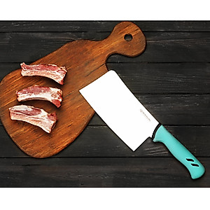 YOUSUNLONG Chopping Knife - 8 Inch Meat Cleaver and Vegetable Kitchen Knives - Premium High Carbon Molybdenum Steel Blade - Razor Sharp - Ergonomic & Non-slip Handle