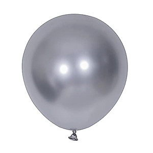 MOXMAY Balloon Column Kit - Set of 2 Balloon Columns with Stand Base and Pole Balloon Tower Backdrop Decoration for Wedding Baby Shower Birthday Party 100 Balloons Included(Silver Black)