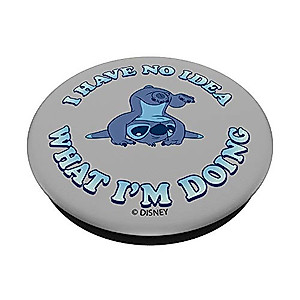 Disney Lilo & Stitch No Idea Stitch PopSockets PopGrip: Swappable Grip for Phones & Tablets