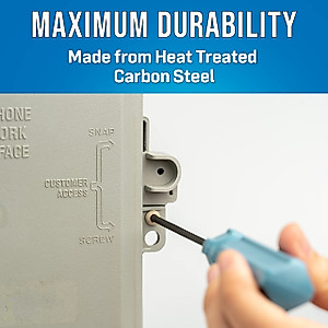 Jonard BW-532-3 Hex Booth Wrench Tamperproof Screwdriver, 5/32" Head, 6" Length