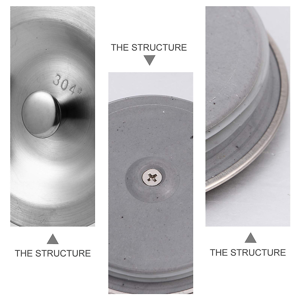 Drain Cover Sink Stopper Kitchen Supplies Sink Hair Stopper Drain Kitchen Sink Supplies Stopper Stopper Sink Kitchen Stopper Kitchen Accessory