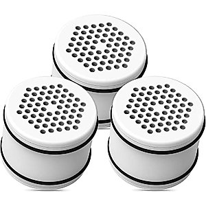 Waterdrop WHR-140 Shower Filter Replacement Cartridge for Culligan® WHR-140, WSH-C125, ISH-100, HSH-C135, Shower Head Water Filter, with Advanced KDF Filtration Material, Pack of 3