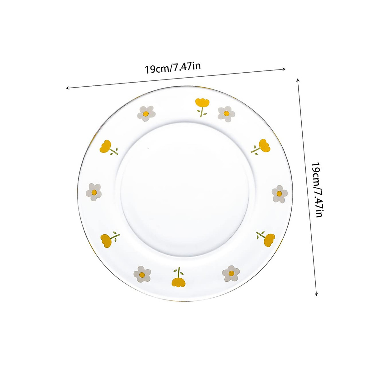 NOLITOY 4 Pcs Tulip Flower Glass Plate Glass Dessert Plate Transparent Salad Plate Food Serving Plate Kitchen Salad Plate Glass Salad Plate Fruits Plate Household Tableware