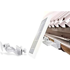 Wasserstein Gutter Mount Compatible with Ring, Arlo, Blink, Reolink Cams & Compatible Solar Panels (1 Pack, White) (Not Compatible with Ring Super Solar Panel)