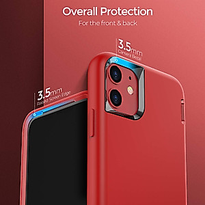 ORIbox for iPhone 13 Pro Max Case Red, [10 FT Military Grade Drop Protection], The Liquid Silicone Heavy Duty Shockproof Anti-Fall Case for iPhone 13 Pro Max,6.7 inch, Red
