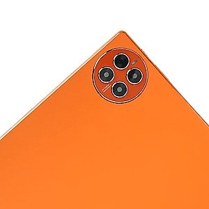 ICRPSTU Smart Tablet, Support 4GLTE 5GWiFi 10000mAh Portable Octa Core CPU 10in Tablet for Studying (Orange)
