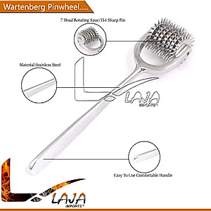Laja Imports 4 Pcs Set Diagnostic Neurologic Wartenberg Sensory Testing Pinwheel Stimulator for Educational Use