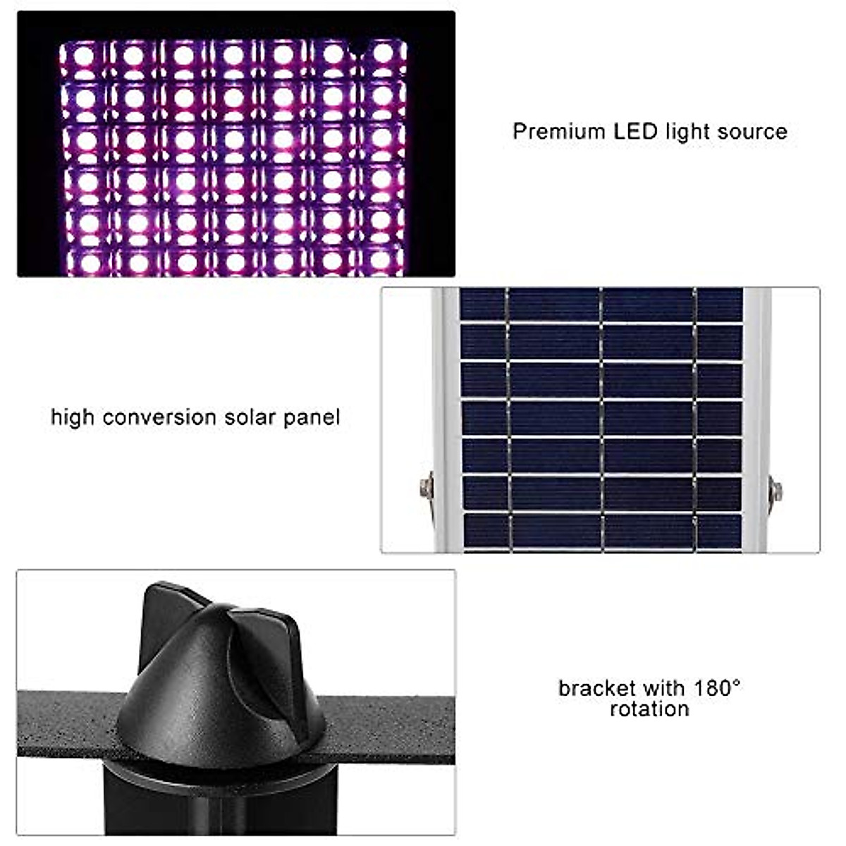 PBOHUZ Garden Light-Solar Powered LED Ground Light Outdoor Lawn Lamp for Home Garden Courtyard Outdoor