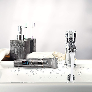 Hatteker Beard Trimmer for Men Professional Hair Clipper Hair Trimmer Shaver Haircut Detail Trimmer Hair Cutting Kit for Men Cordless Waterproof