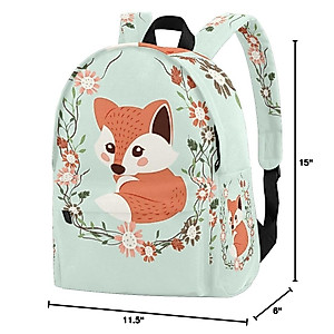 Hengpai Cute Fox School Backpacks Rucksack Animals Student Book Bags Travel Girls
