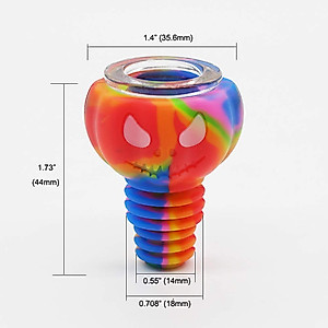 KUVIS Silicone Wax Straw with Glass Bowl Multi-use