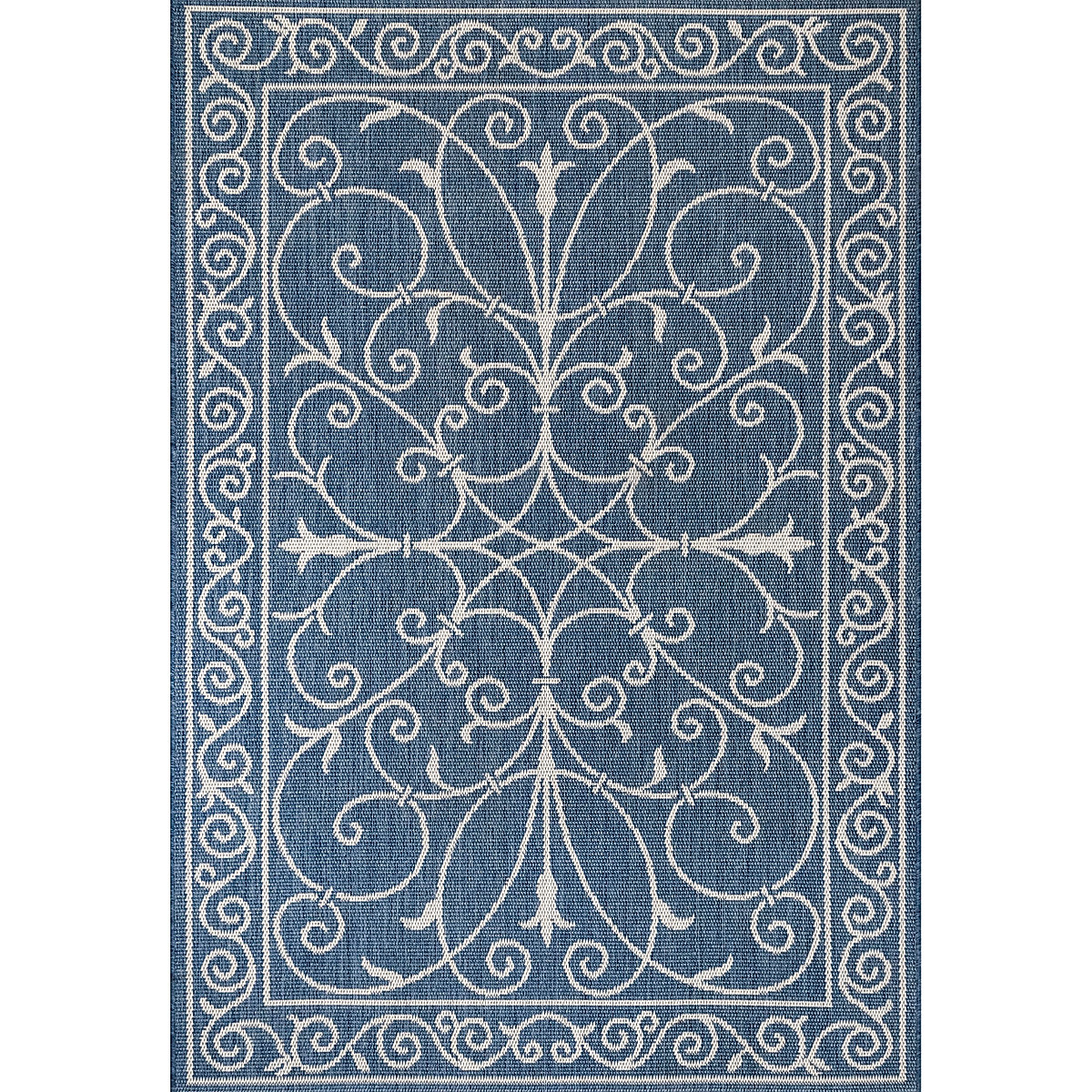 nuLOOM Kathleen Traditional Indoor/Outdoor Area Rug, 8x11, Blue