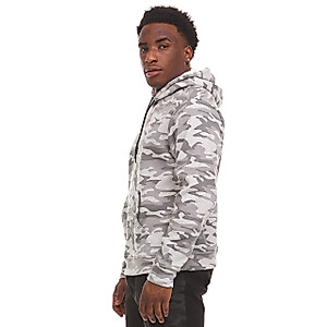 Spalding Men's Competition 2.0 Kangaroo Pocket Hoody, Mens Pullover Hoodie Sweatshirt - White Camo, Medium