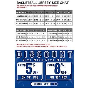Custom Men Boy Basketball Jerseys Printed Reversible Mesh Performance Athletic Blank Team Uniforms for Sports Dark Bluewhite One Size