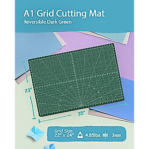 G+ Self-Healing Reversible Cutting Mat A1 (23”x 35”) Non-Slip, Durable, Scratch-Resistant Cutting Board for Arts, Crafts, Sewing, and Quilt Making - Perfect for Artists, Hobbyists, and Entrepreneurs