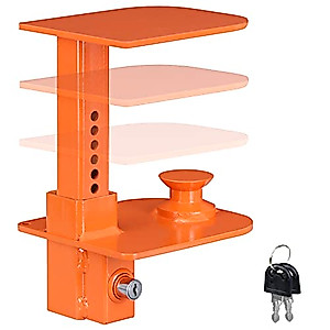 DorBuphan Secure Trailer Hitch Lock, Steel Ball and Ring Hitch Lock, Powder Coated Finish Fit for Boat, car, Utility Trailer and etc.