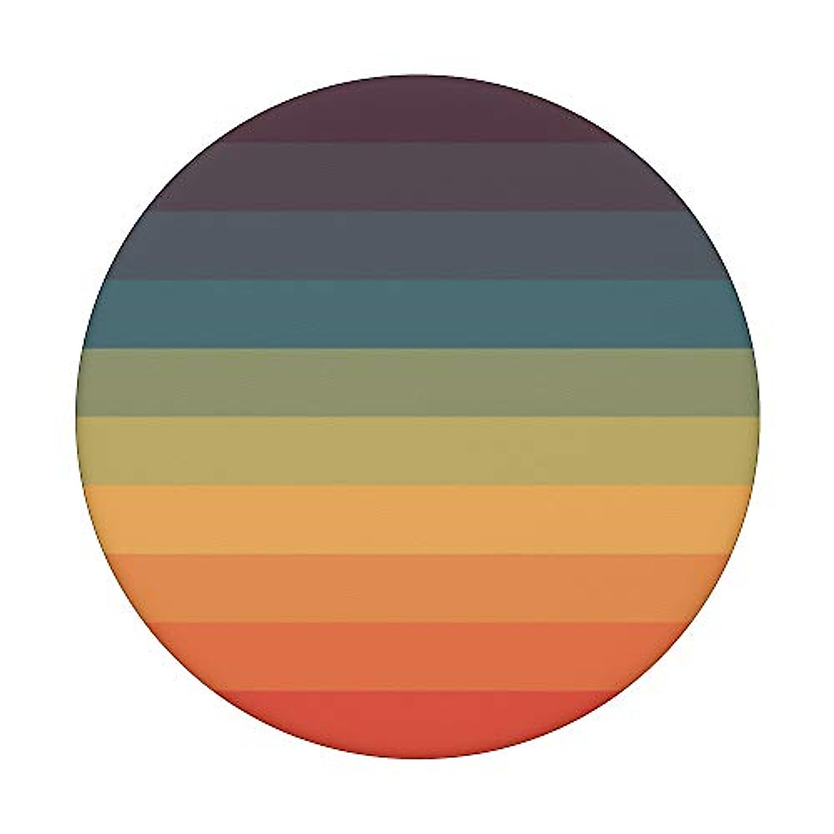 Minimal Rainbow Color Retro Stripes - Vintage 70s Love PopSockets PopGrip: Swappable Grip for Phones & Tablets