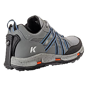 Korkers Men's All Axis Shoe - All Terrain Warm Weather Performance Water Shoe - Included Interchangeable TrailTrac Sole/Size 12