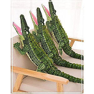 XICHEN® 39" Lifesize Green Adorable Crocodile Soft Plush Toys, Large Stuffed Animals