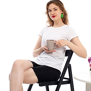 Mintolex Folding Chair Earrings for Women Trendy Fun Y2K Lightweight Acrylic Weird Earrings Statement Chair Shaped Dangle Earrings Jewelry Gifts, Green