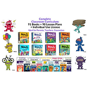 Ninja Life Hacks Emotions and Feelings 8 Book Box Set (Books 1-8: Angry, Inventor, Positive, Lazy, Helpful, Earth, Grumpy, Kind)