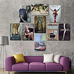 LHZJ Fashionable I Want to Believe in UFO Aliens. Retro Decorative Metal Tin Sign 8x12 inches