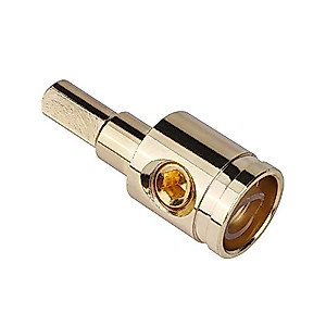 Amp Input Reducer 4pcs 1/0 Gauge to 4 Gauge Wire Reducer Power/Ground Input Reducer Adapter Brass with Gold Plated