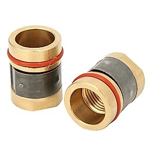 2pcs MIG Welding Gun, 169729 Nozzle Adapter, MIG Welding Gun Nozzle Adapter MIG Gun Nozzle Adapter Brass Nozzle Adapter for Miller M-25/M-40 Hobart MIG Gun