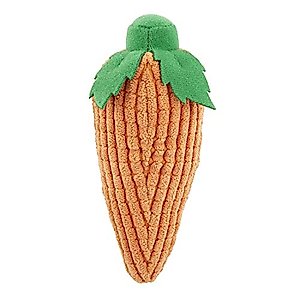 Stephan Baby Velour Plush Vegetable Rattle, Carrot
