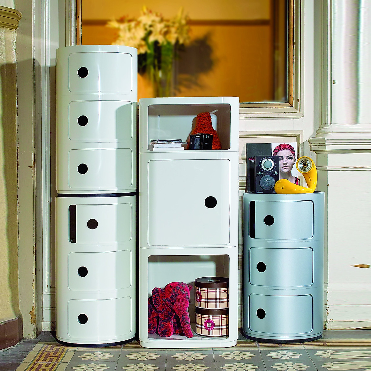 Kartell Componibili Drawer, Pack of 1, Red