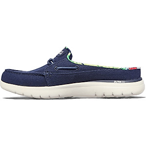 Skechers Women's ON-The-GO Flex-Salt Water Boat Shoe, Navy, 8