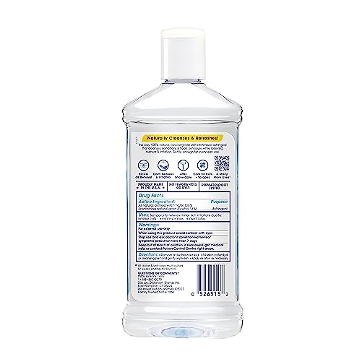 T.N. Dickinson's Witch Hazel 100% Natural Astringent for Face and Body, 8 fl oz